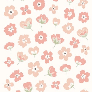 Spring Flower Clipart | Pastel Floral Clipart | Flower Illustrations ...