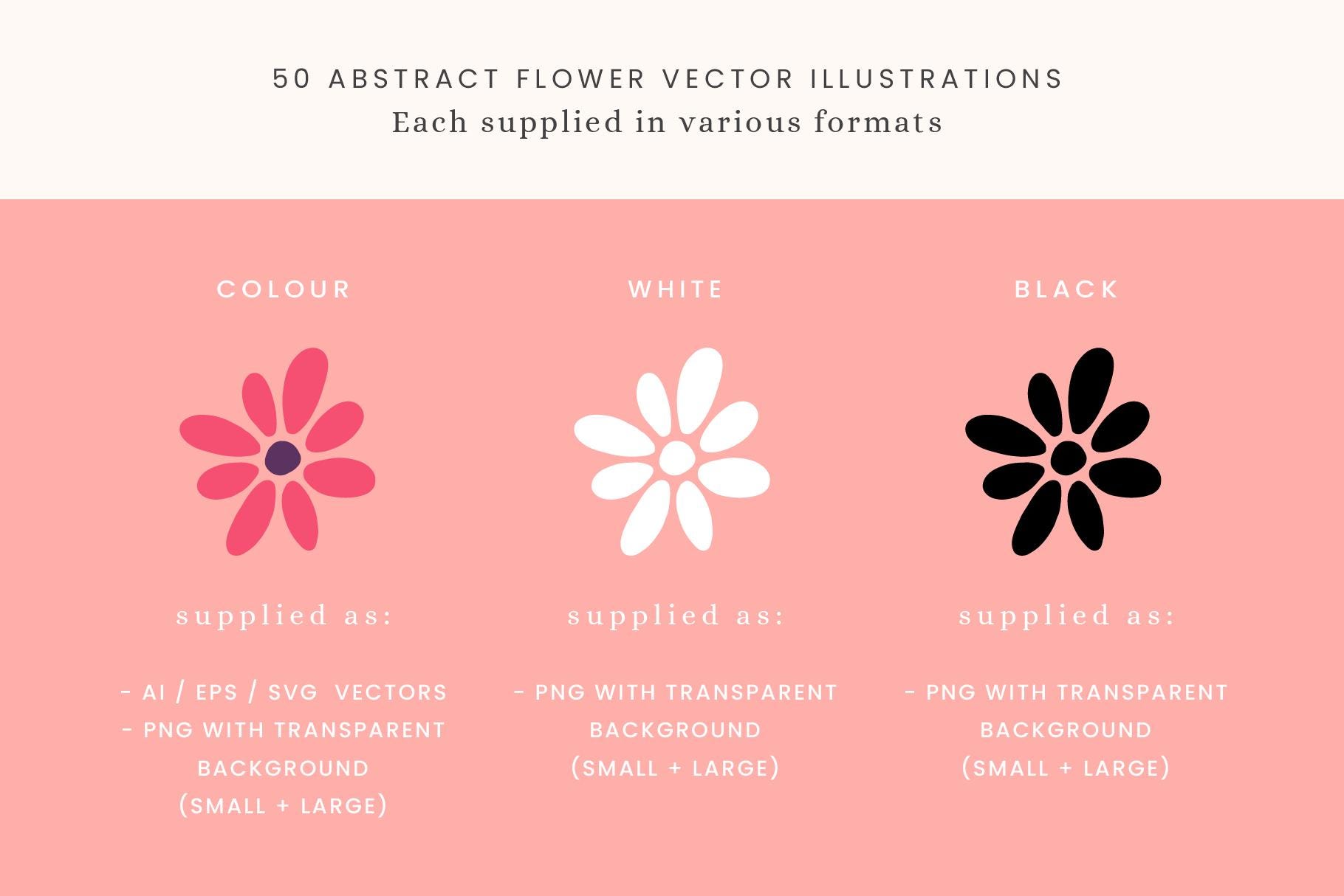 Abstract Flower Vector Graphics | Abstract Floral Clipart | Flowers SVG ...