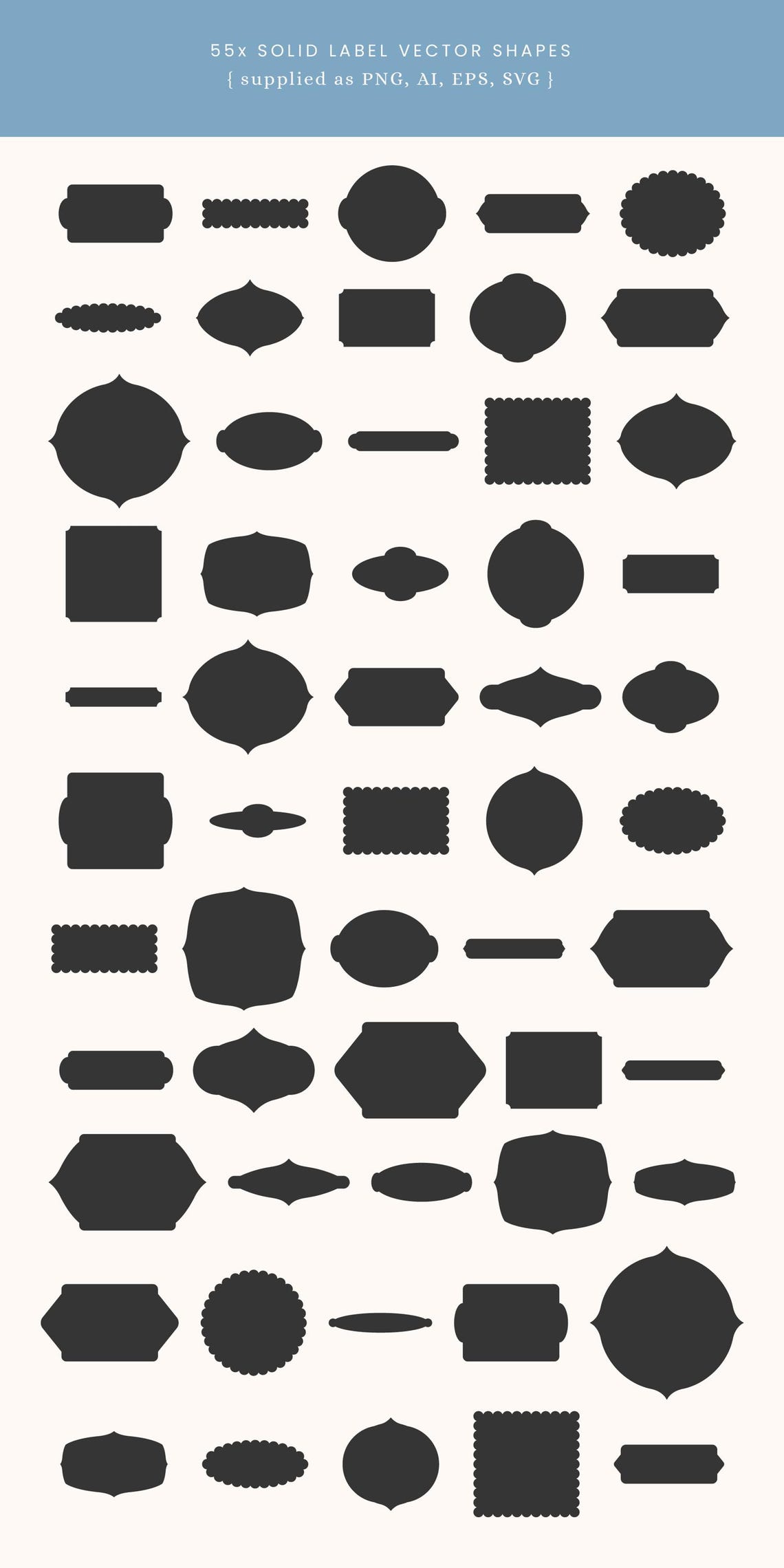 Label Shapes Clipart | Labels Illustrations | Borders SVG | Frames PNG ...