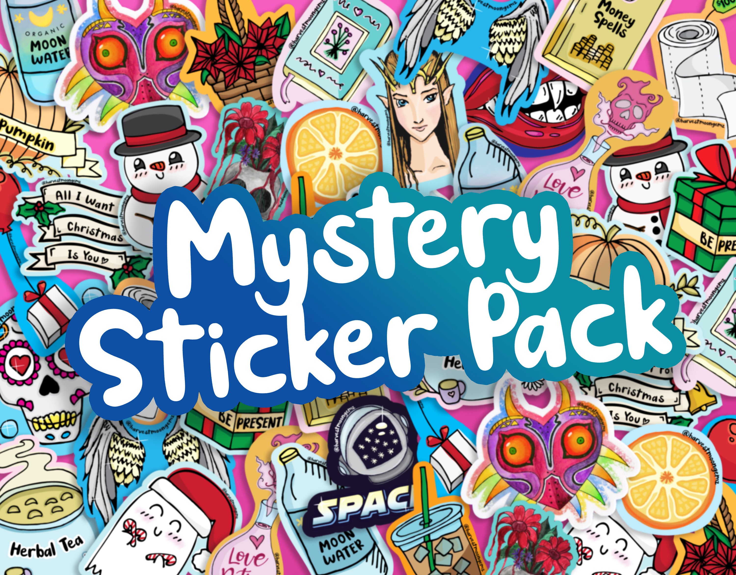 Mystery Sticker Pack, Random, Vinyl Stickers, 5 per Pack - Etsy