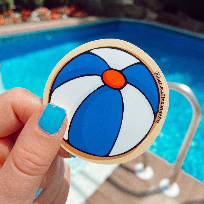 Beach Ball Sticker Summer Sticker Pack | Etsy