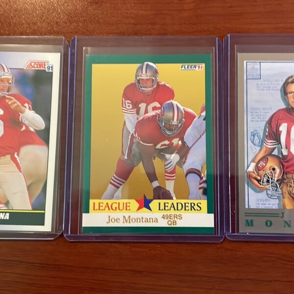 Joe Montana Football Cards - Etsy