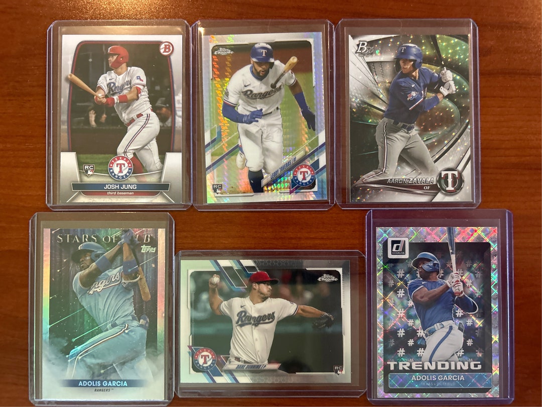 Six Texas Rangers Trading Cards! - Etsy