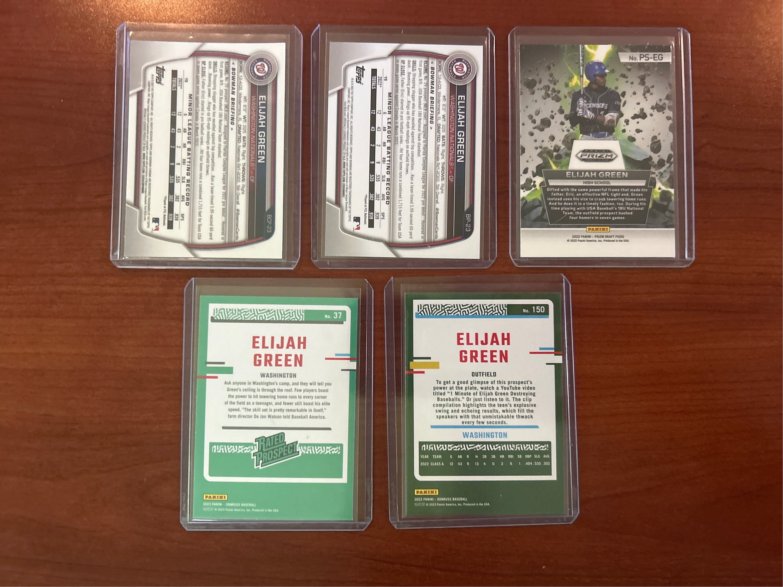 Five Elijah Green Trading Cards! - Etsy