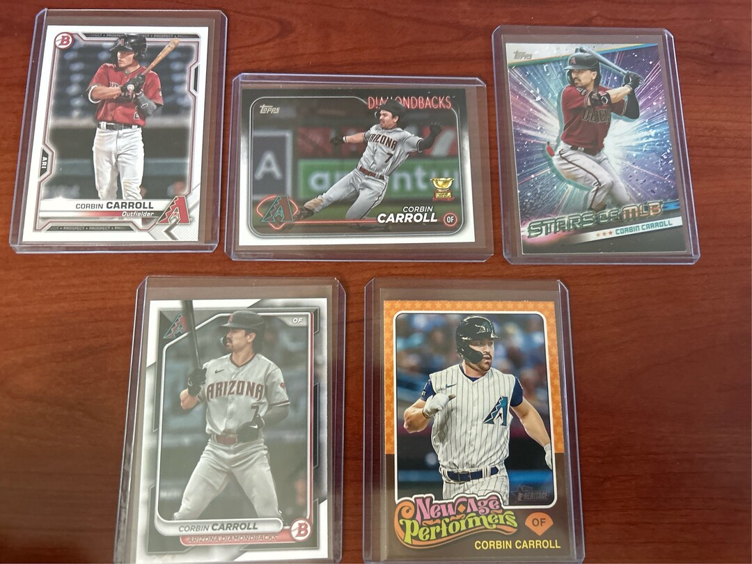 Five Corbin Carroll Trading Cards! - Etsy