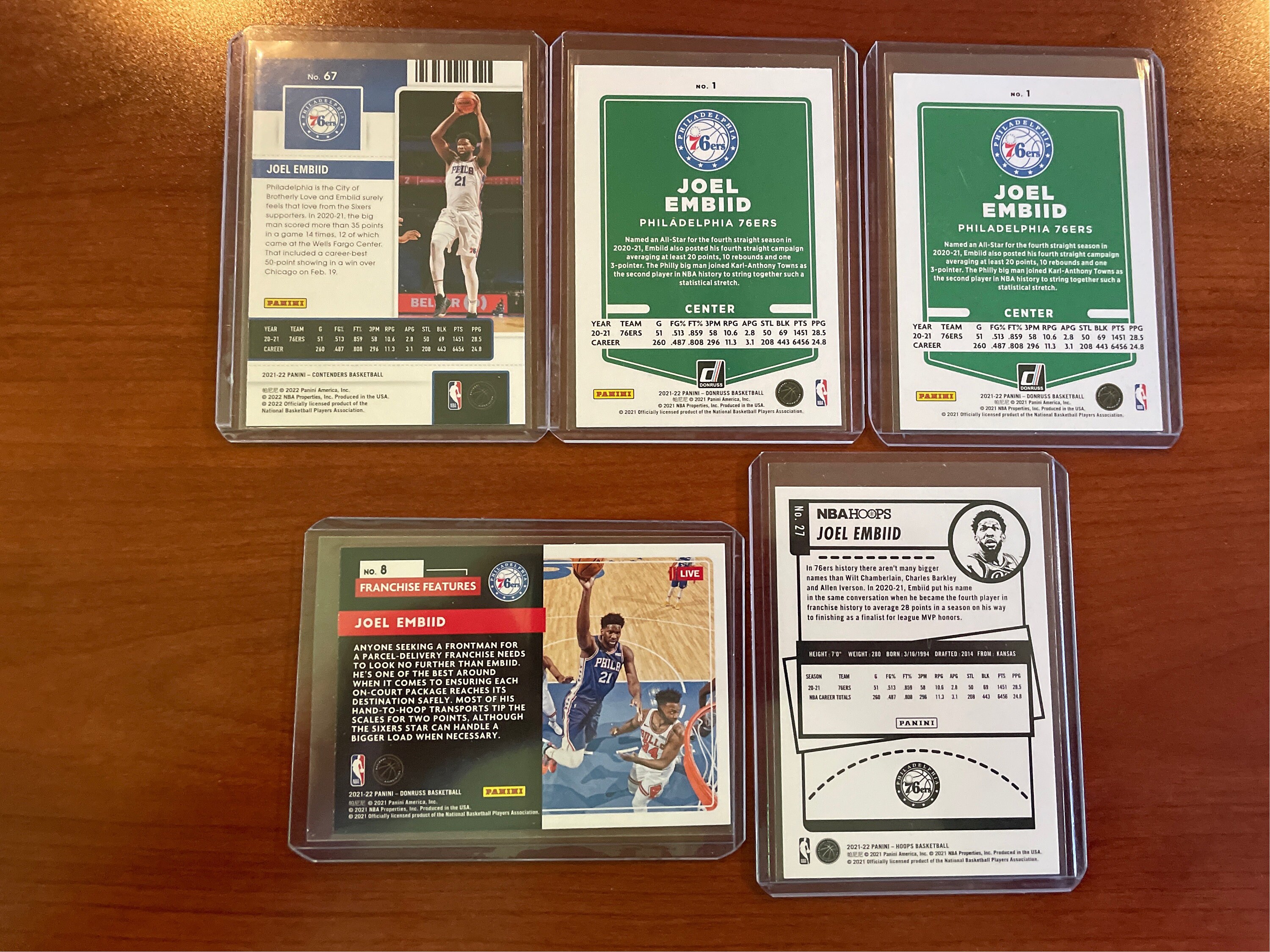Five Joel Embiid Trading Cards! - Etsy