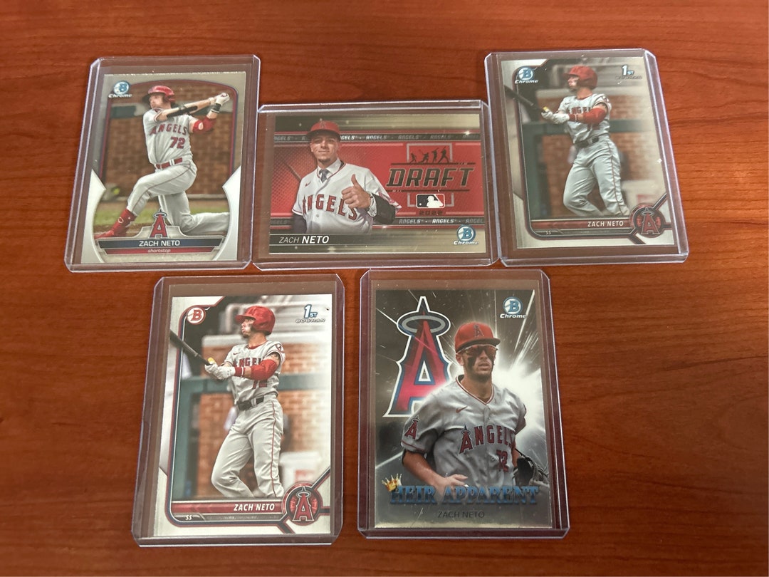 Five Zach Neto Trading Cards - Etsy