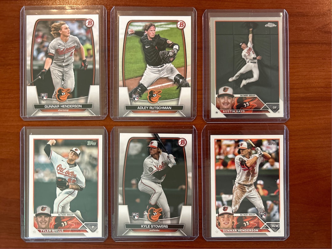 Six Baltimore Orioles Trading Cards! - Etsy