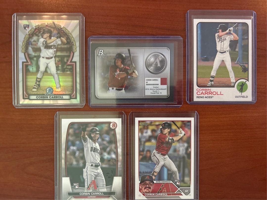 Five Corbin Carroll Trading Cards - Etsy