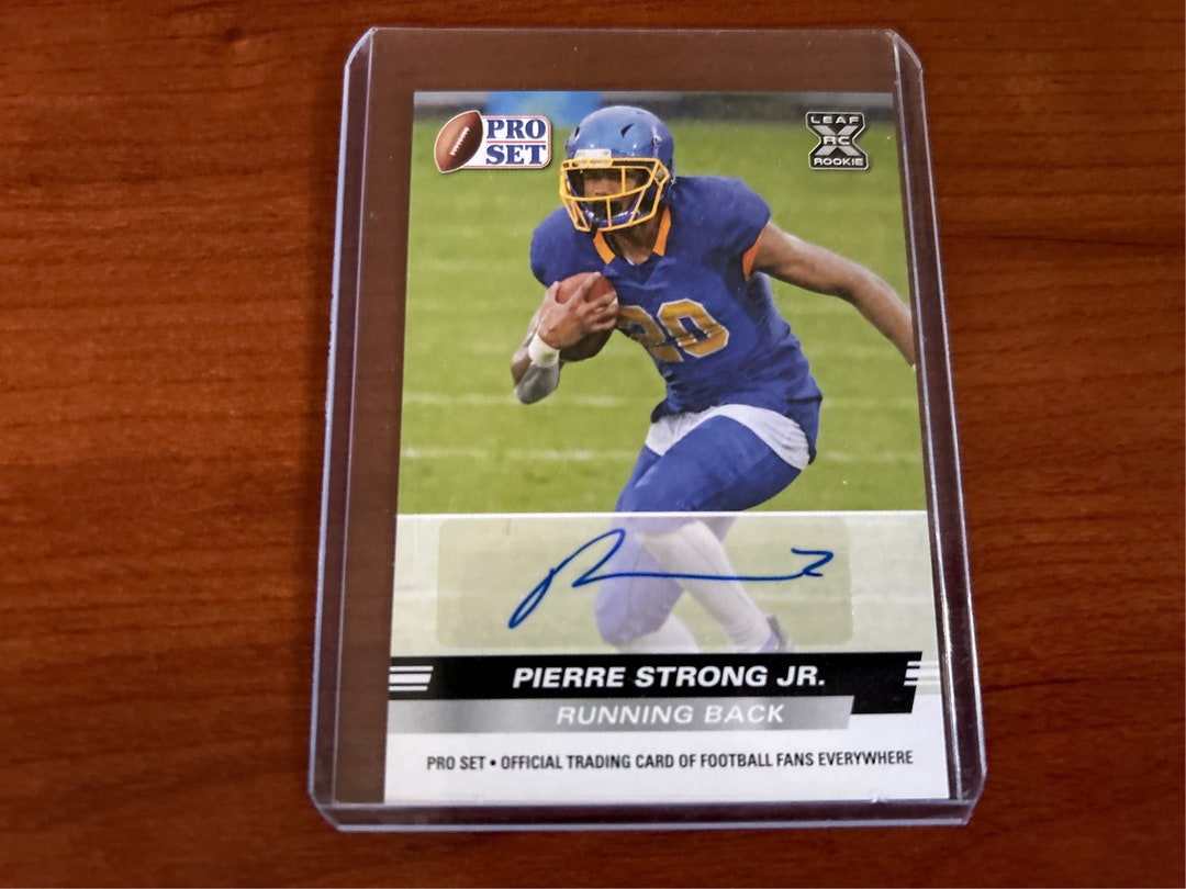 Pierre Strong Jr Autograph Trading Card! - Etsy
