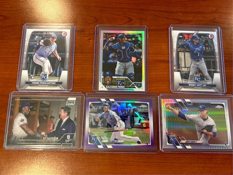 Six Kansas City Royals Trading Cards! - Etsy