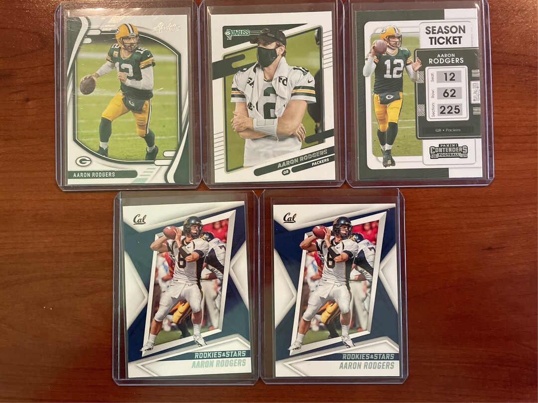 Five Aaron Rodgers Trading Cards! - Etsy