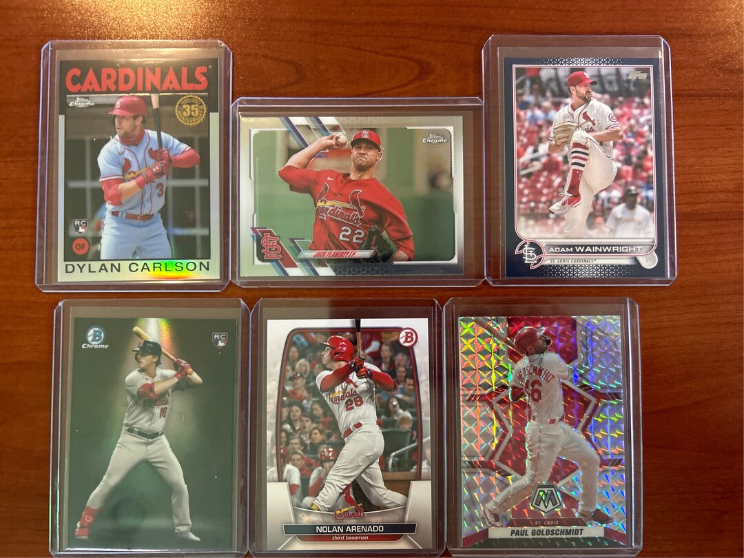 Six St. Louis Cardinals Trading Cards - Etsy