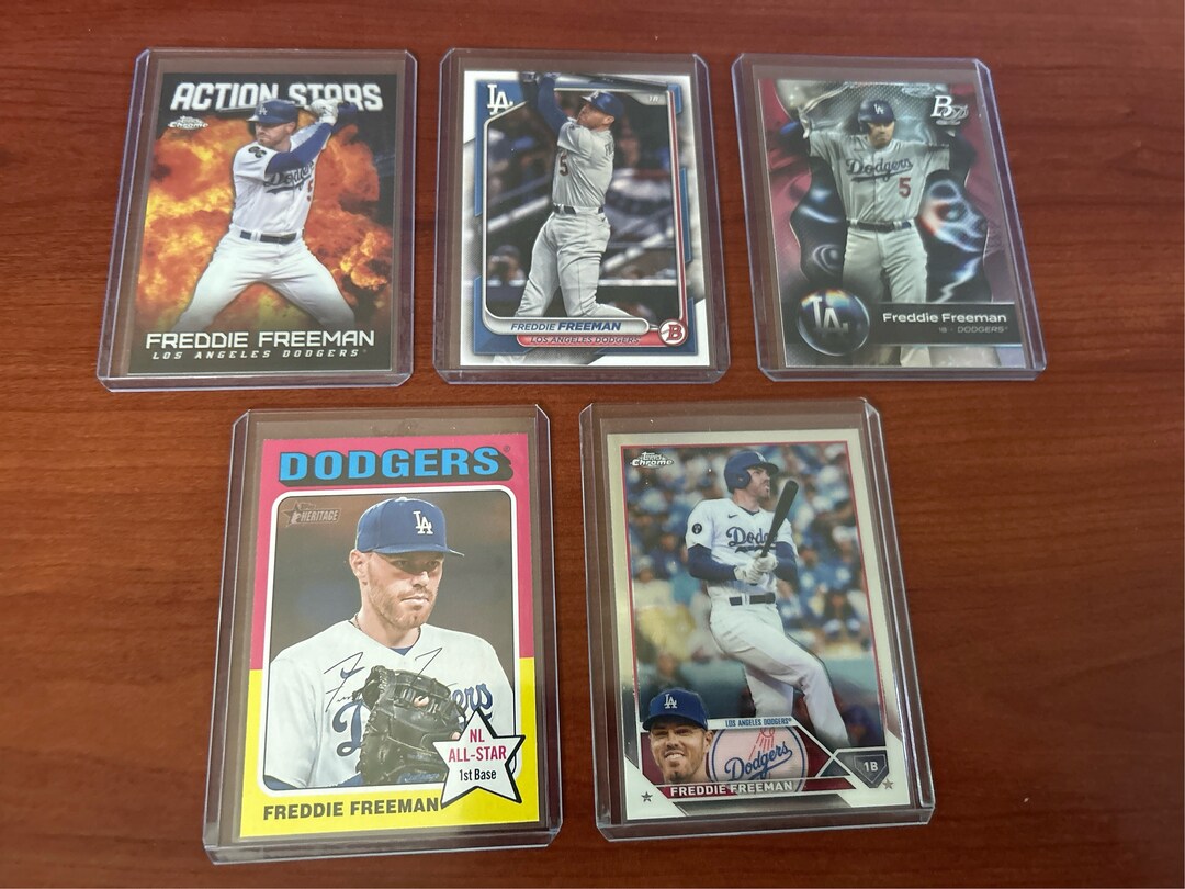 Five Freddie Freeman Trading Cards! - Etsy