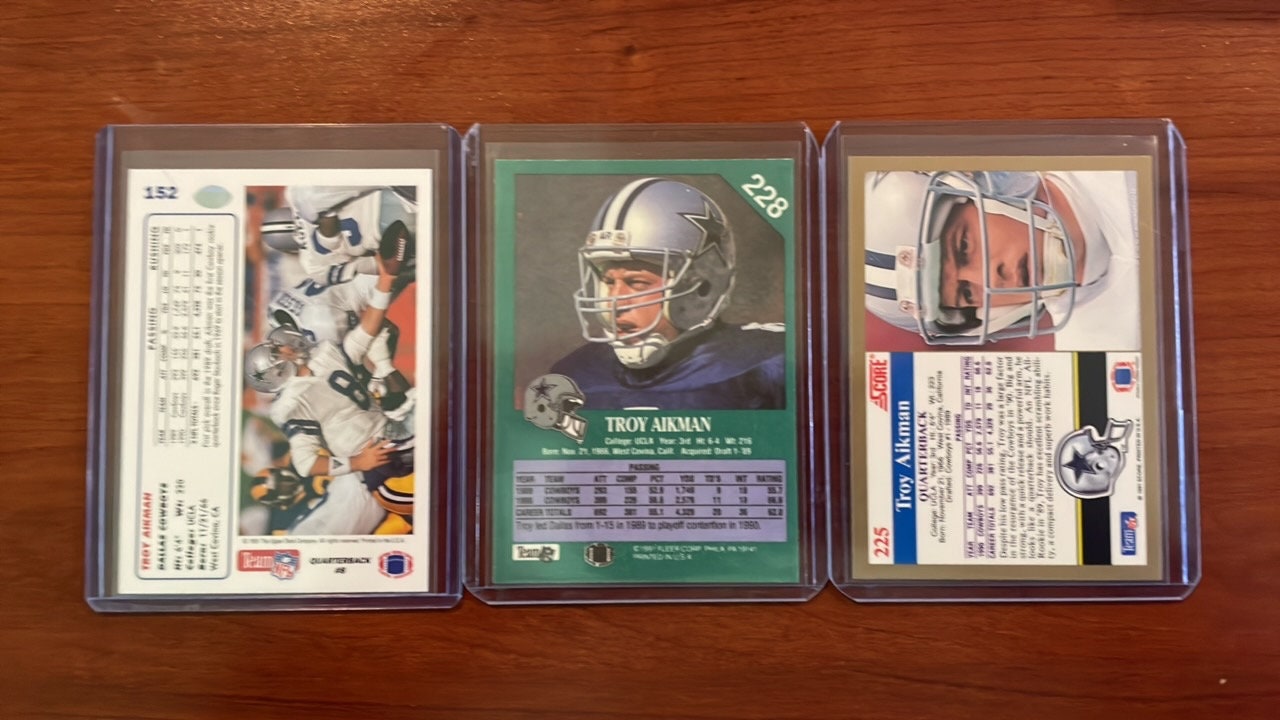 Hall of Famer Troy Aikman Trading Cards! - Etsy