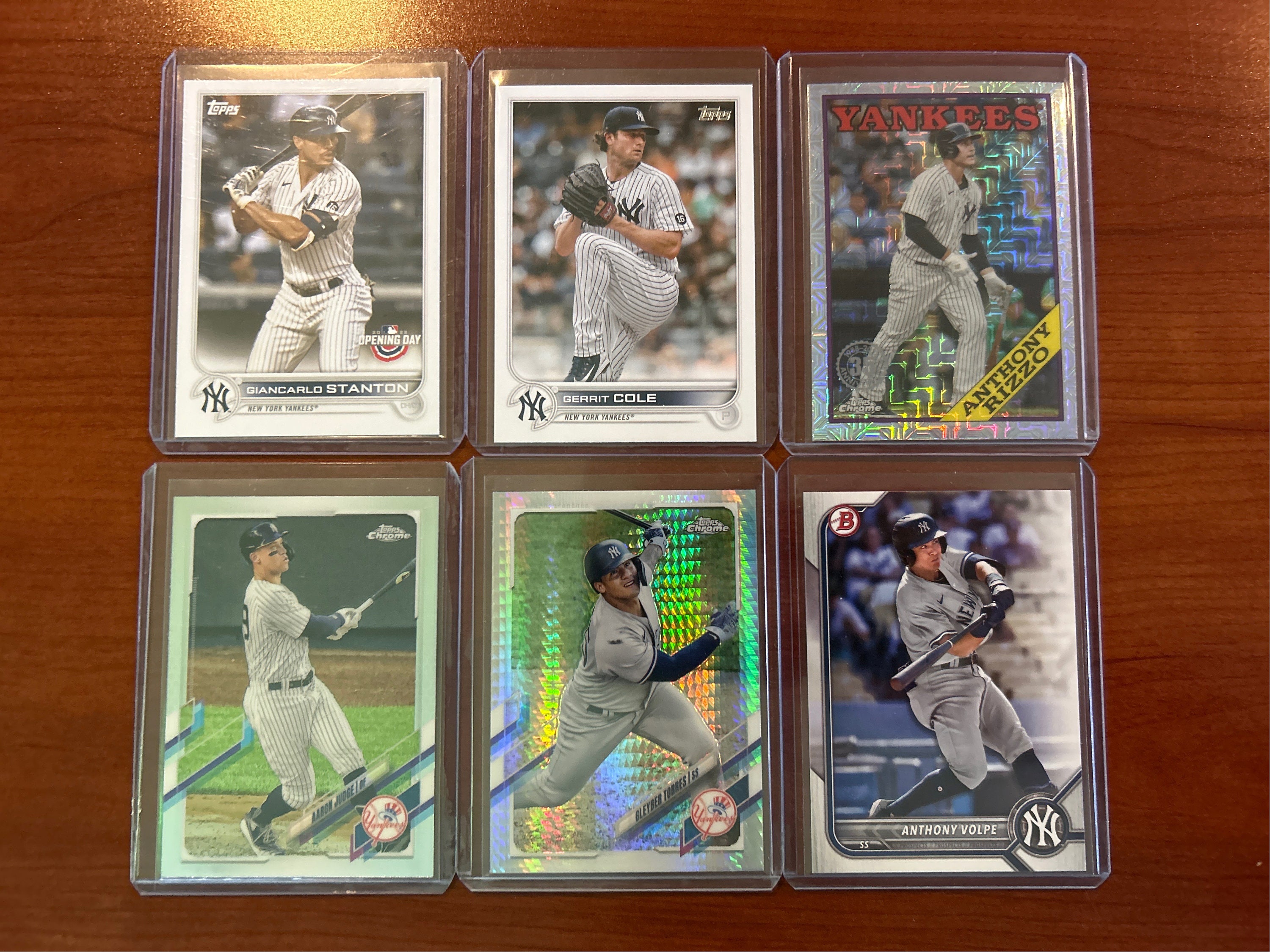 Six New York Yankees Trading Cards! - Etsy