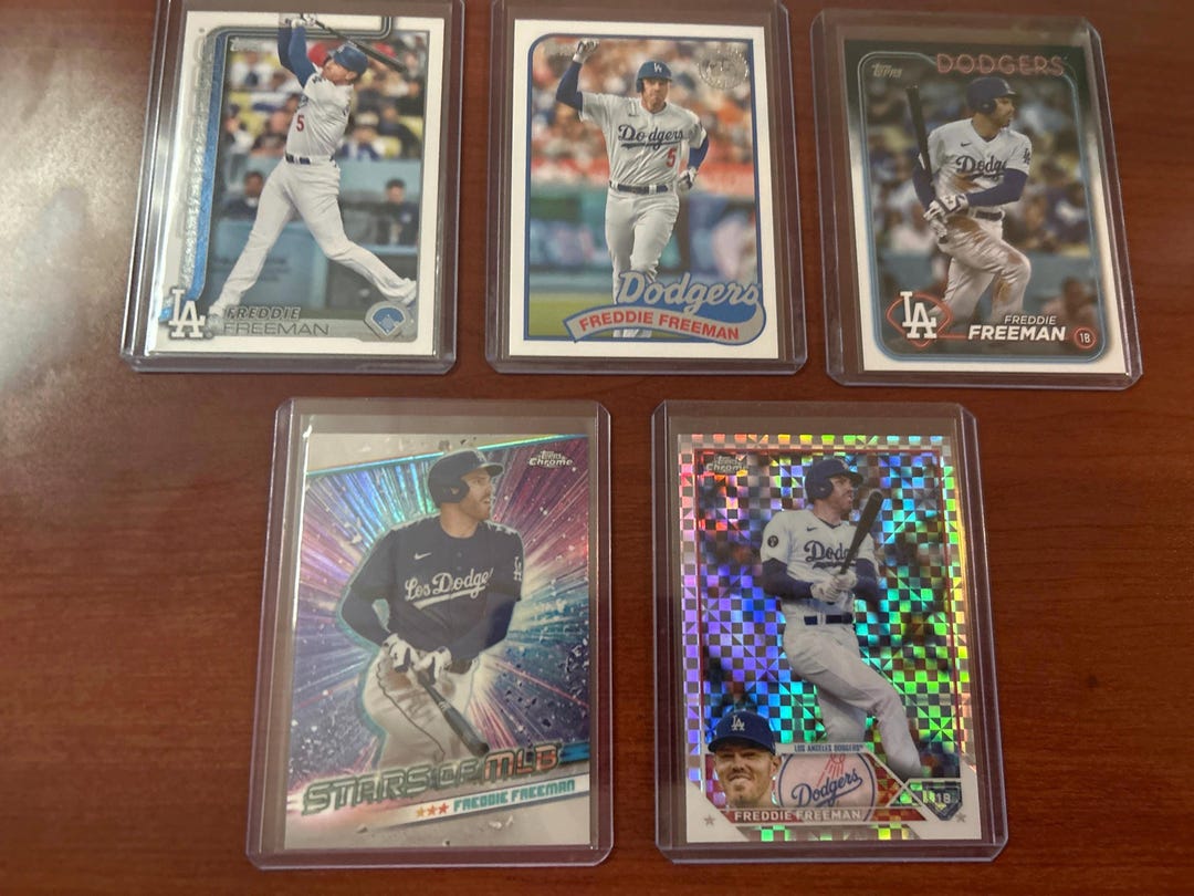 Five Freddie Freeman Trading Cards! - Etsy