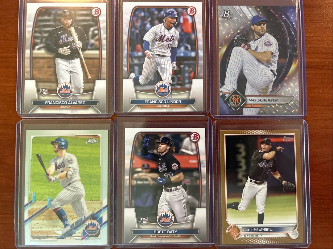 Six New York Mets Trading Cards! - Etsy