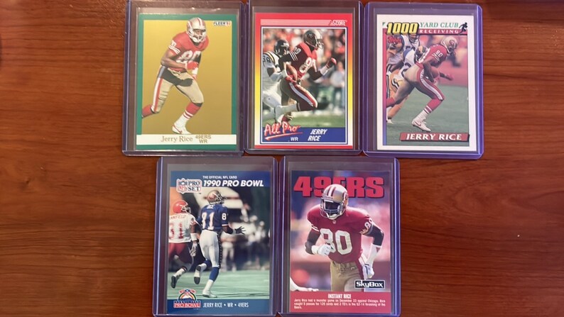 Hall of Famer Jerry Rice Trading Cards! - Etsy