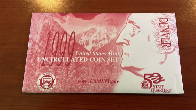 1999 US Mint Denver Uncirculated Coin Set! - Etsy