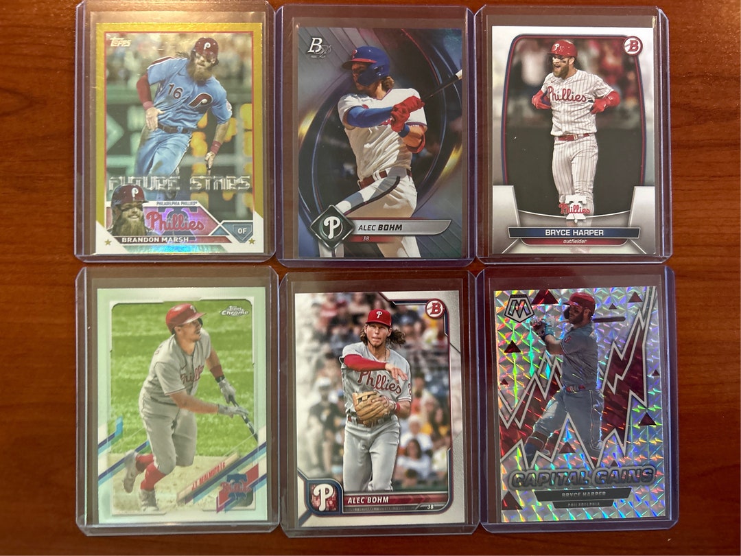 Six Philadelphia Phillies Trading Cards - Etsy