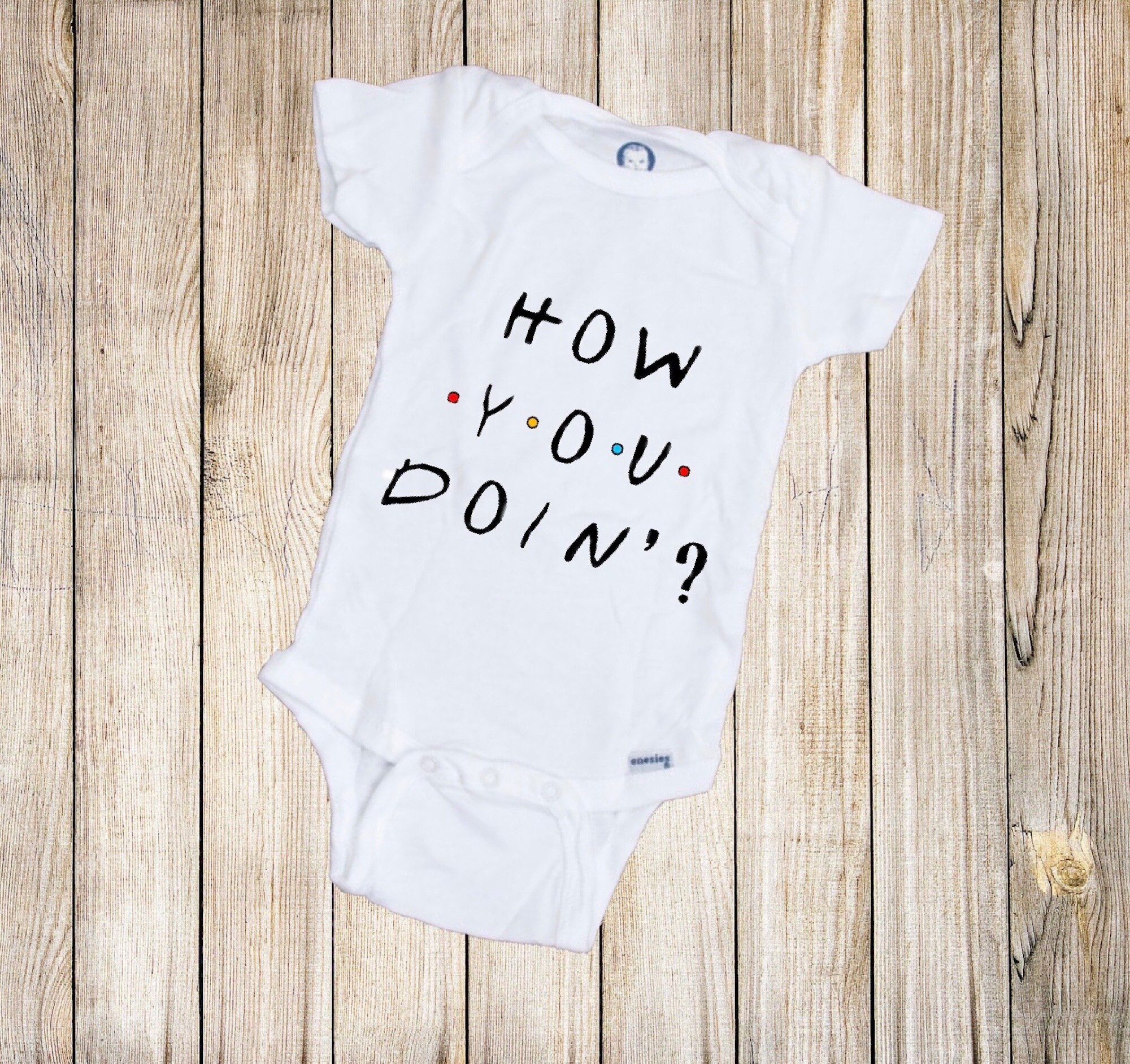 How You Doin' Baby Onesie®, Friends Onesie®, Baby Onesie®, Baby Shower ...