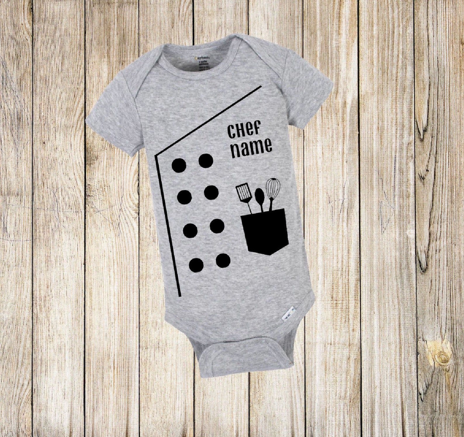 Chef Coat Onesie®, Baby Onesie®, Baby Shower Gift, Cooking Onesie ...