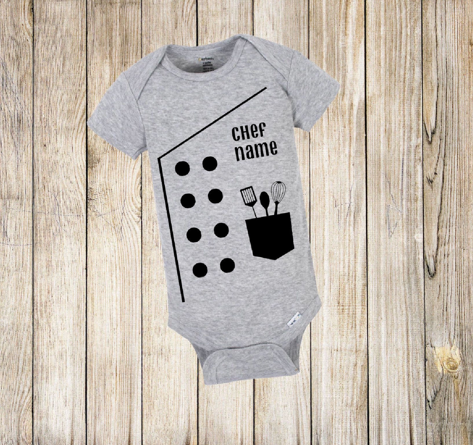 Chef Coat Onesie®, Baby Onesie®, Baby Shower Gift, Cooking Onesie ...