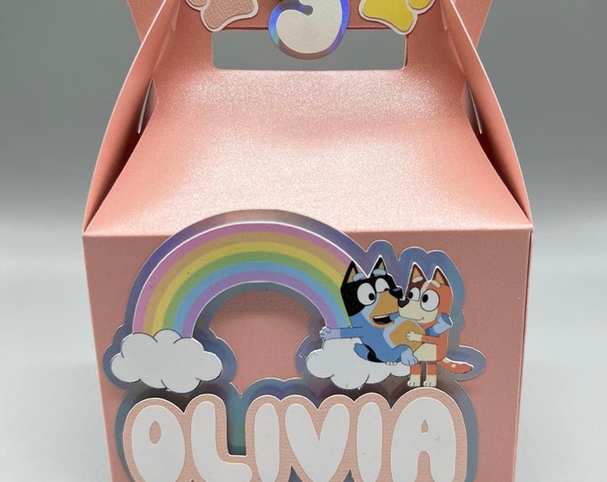 Bluey 3D Goodie Box/favor Box - Etsy