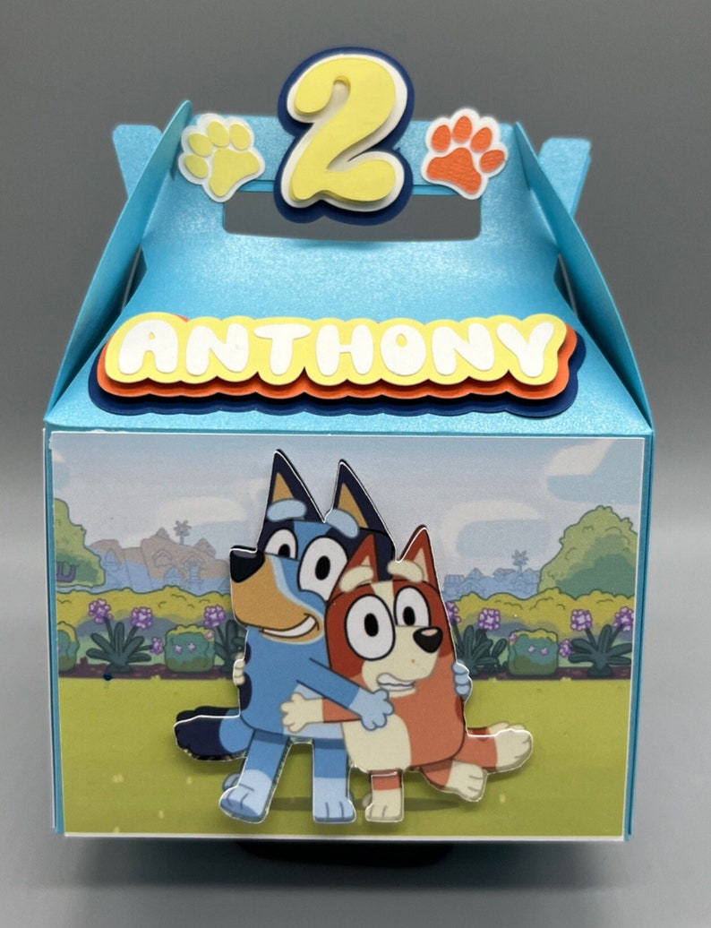 Bluey Themed Kids Party Treat Box - Etsy
