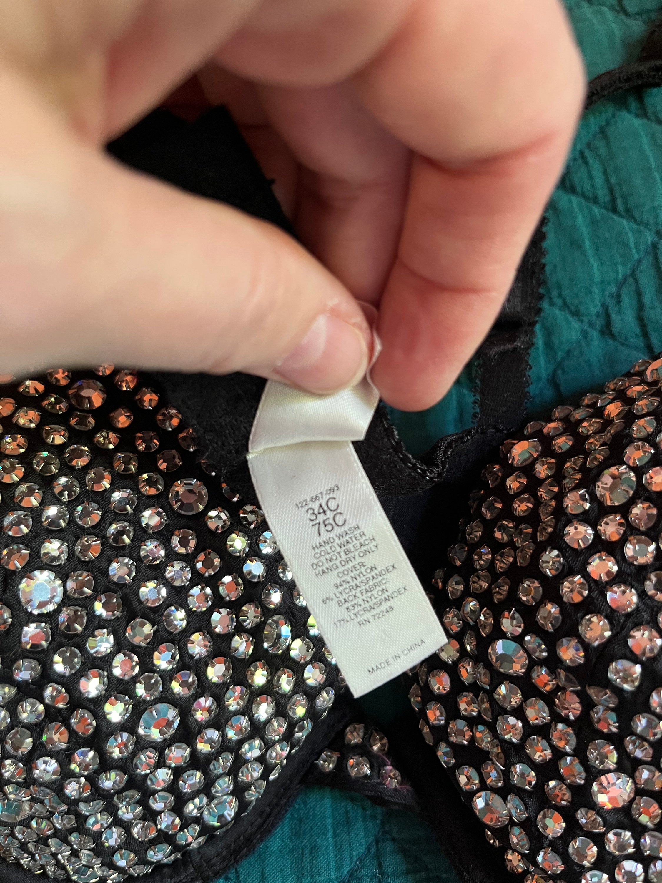 Vintage Victoria’s Secret Rhinestone Bra - Etsy