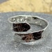 Ladies Welsh Message Sterling Silver Adjustable Wrap Ring, Hammered ...