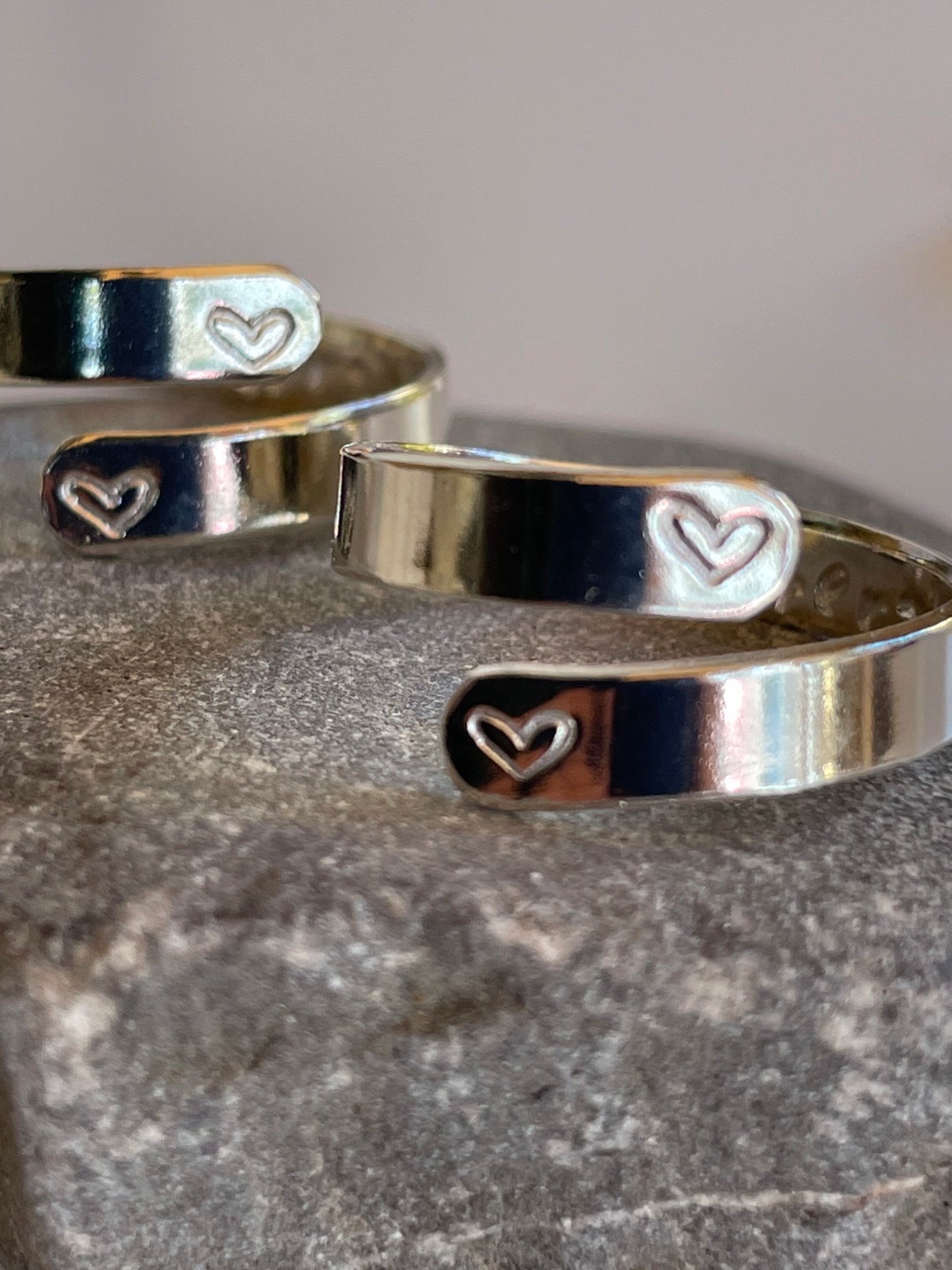 Friendship Ring. Handmade Solid Sterling Silver Adjustable Friends Ring ...