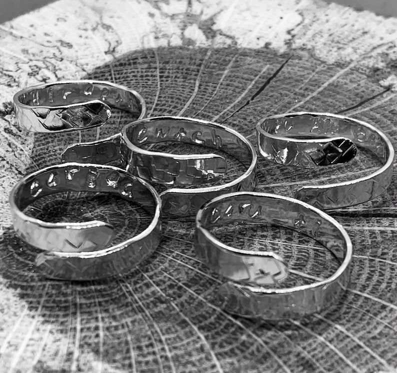 Mens Welsh Message Sterling Silver Adjustable Wrap Ring - Etsy UK