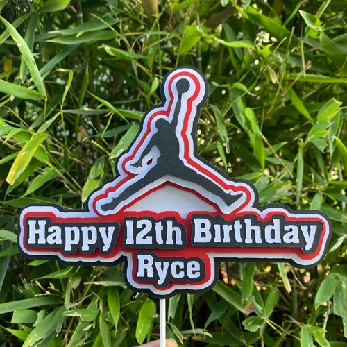 Basketball Cake Topper Acrylic Wood Cake Topper Sports - Etsy