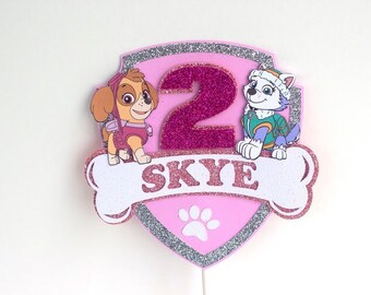 Skye Paw Patrol Cake Topper | Etsy