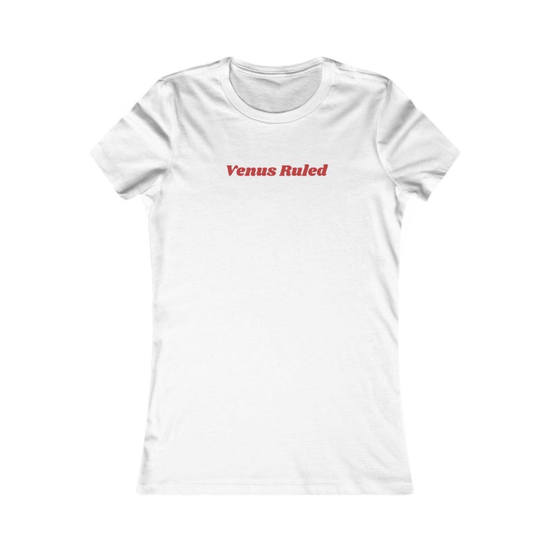 Venus Planet Ruler Tee | Astrology Chart Ruler Shirt | Feminine Cut 100 ...