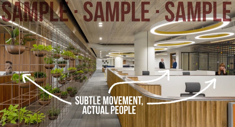 Green Office ANIMATED VIRTUAL BACKGROUND Instant Digital - Etsy