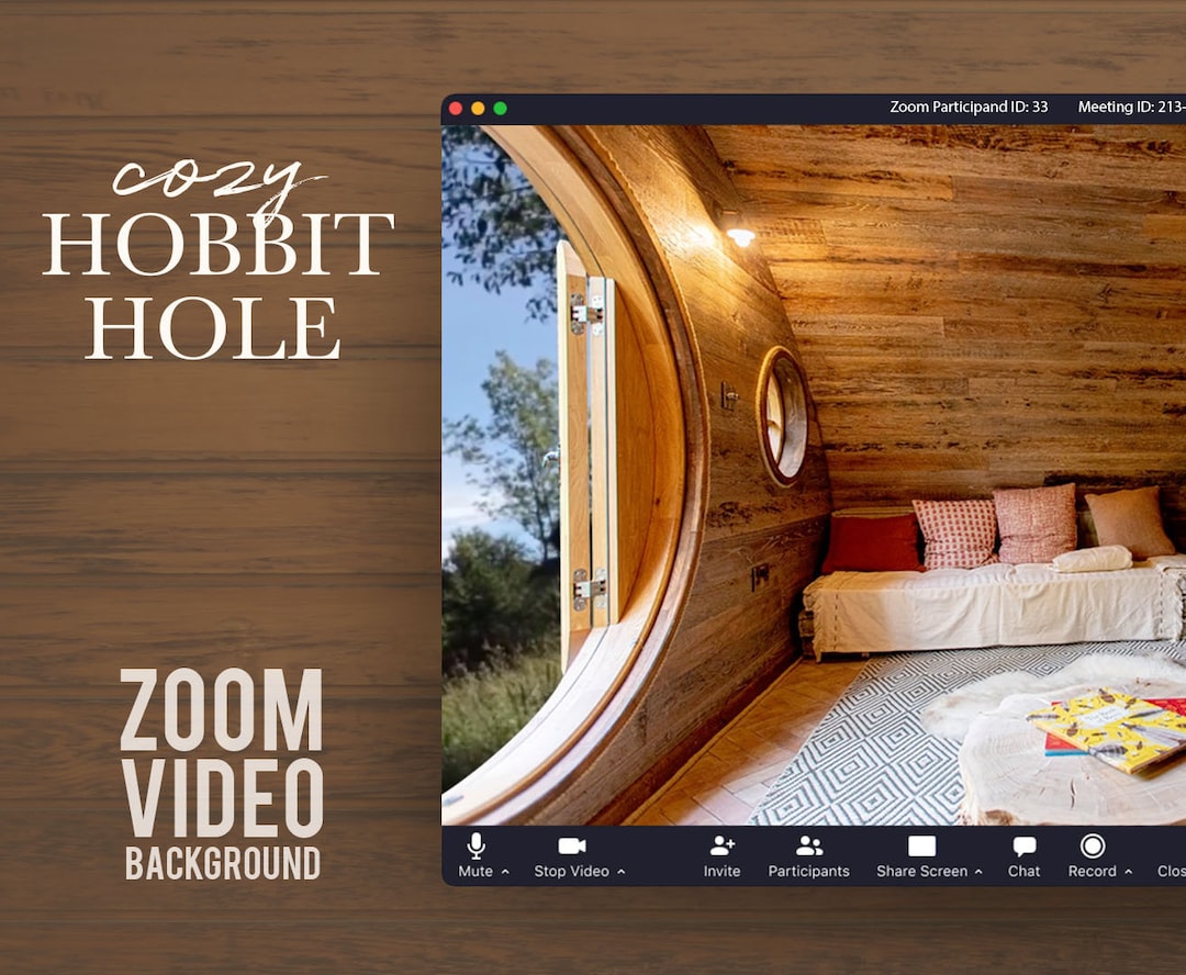 Hobbit Hole Interior! ANIMATED VIRTUAL BACKGROUND | Instant Digital ...