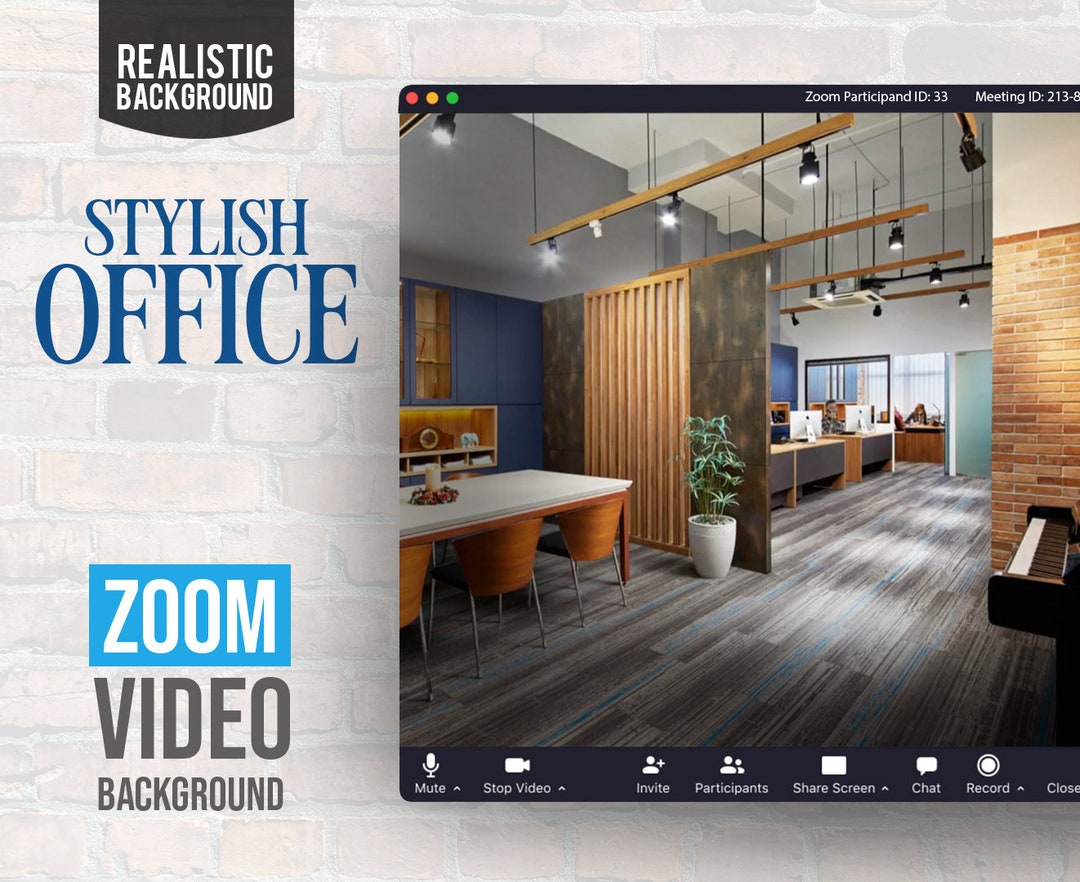 Stylish Office With Moving People ANIMATED VIRTUAL BACKGROUND | Instant ...