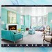 Blue Interior ANIMATED VIRTUAL BACKGROUND Instant Digital Download ...