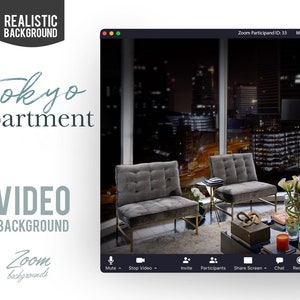 Seattle ANIMATED VIRTUAL BACKGROUND Instant Digital Download Video Loop ...