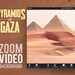 Pyramids ANIMATED VIRTUAL BACKGROUND Instant Digital Download Video ...