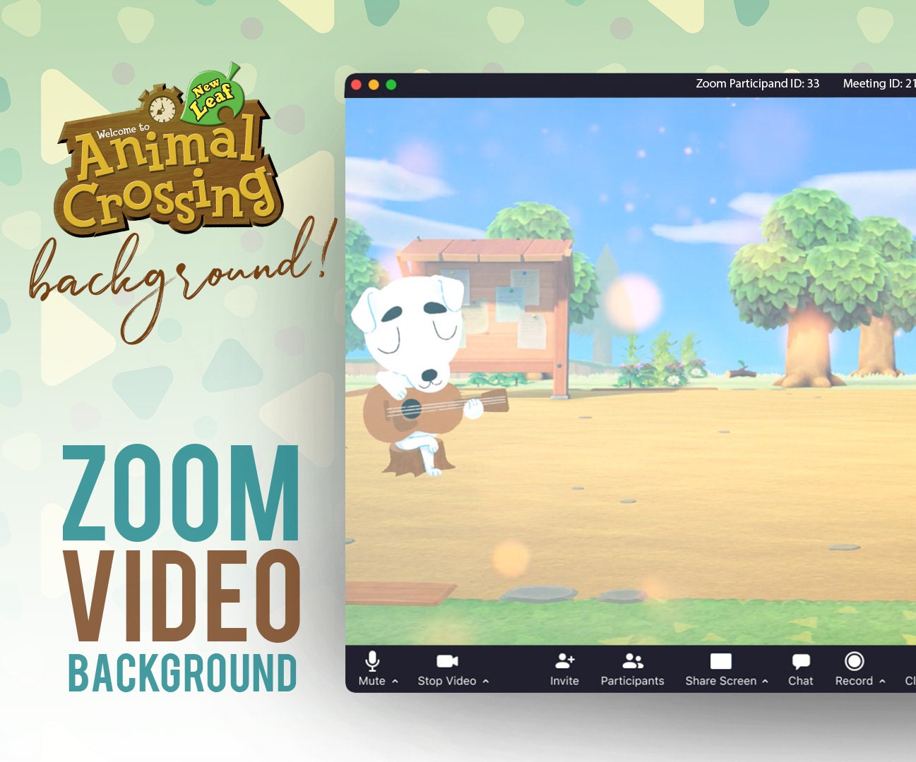 New Leaf Zoom Looping VIDEO Background | Etsy