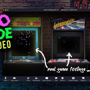Retro Arcade! ANIMATED VIRTUAL BACKGROUND | Instant Digital Download ...