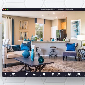 Sunny Kitchen ANIMATED VIRTUAL BACKGROUND Instant Digital Download ...