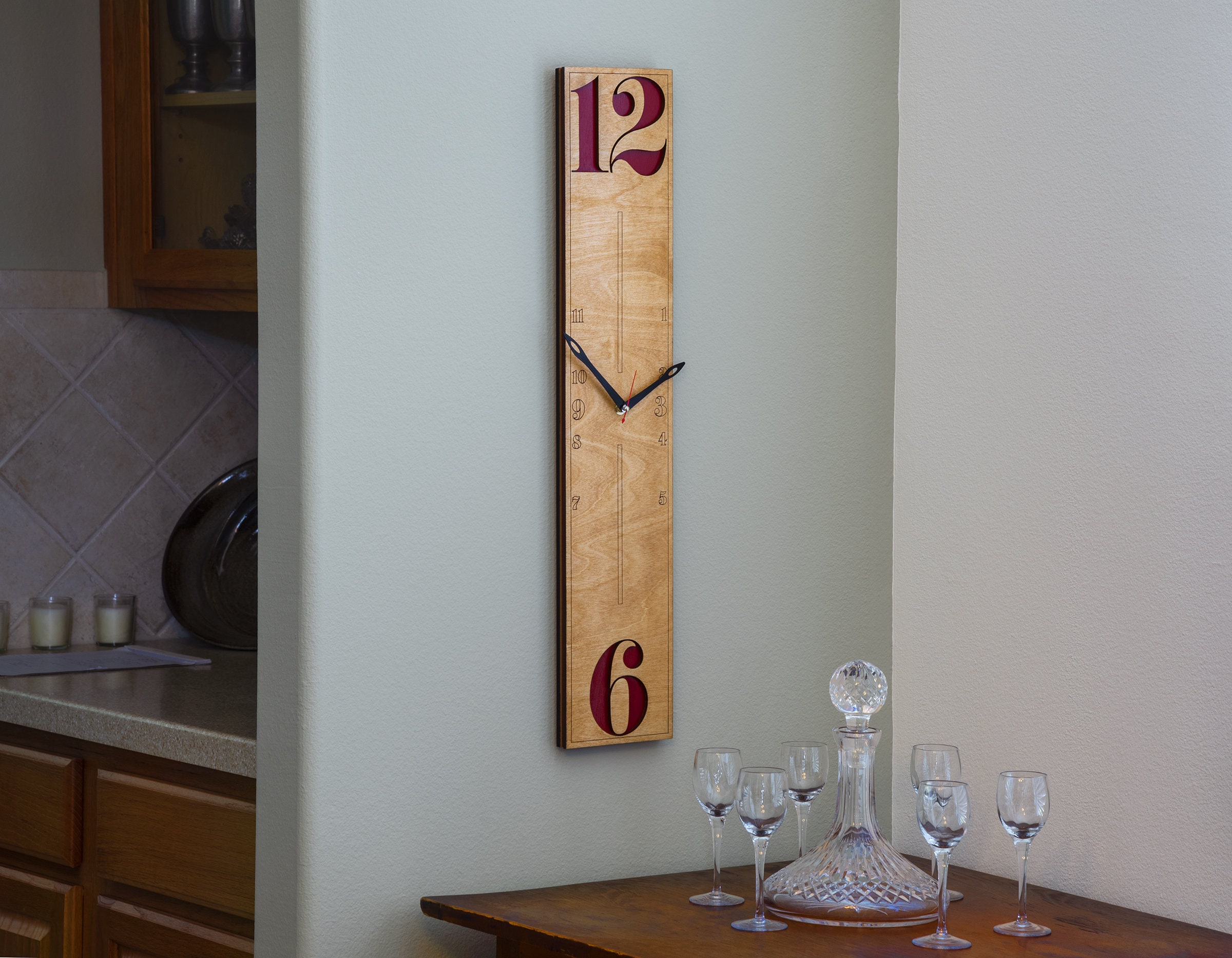 Tall Wall Clock | Etsy