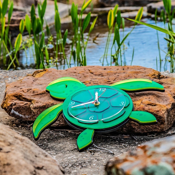 Turtle Clock - Etsy