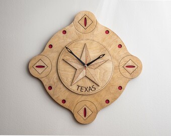 Texas Wall Clock - Etsy