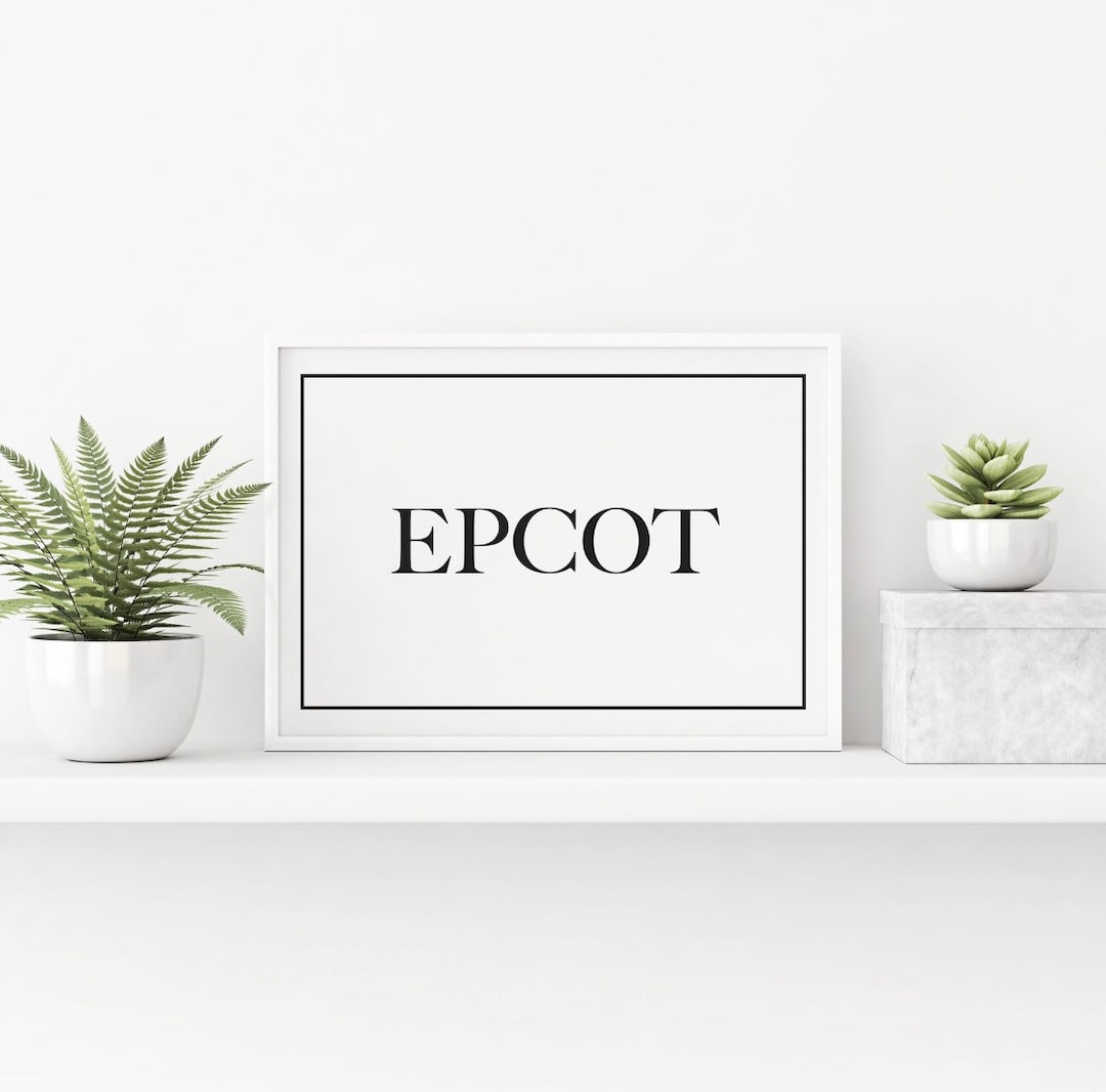 EPCOT Poster Print, Digital Download, Home Decor - Etsy